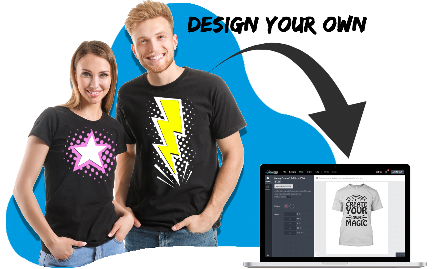 Design Your Own T-Shirts | Print on Demand | Custom Tees Direct